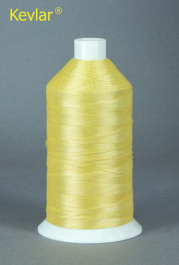 Kevlar bonded sewing thread. Tex-135. Natural Yellow. 1 x 3000m cone ...